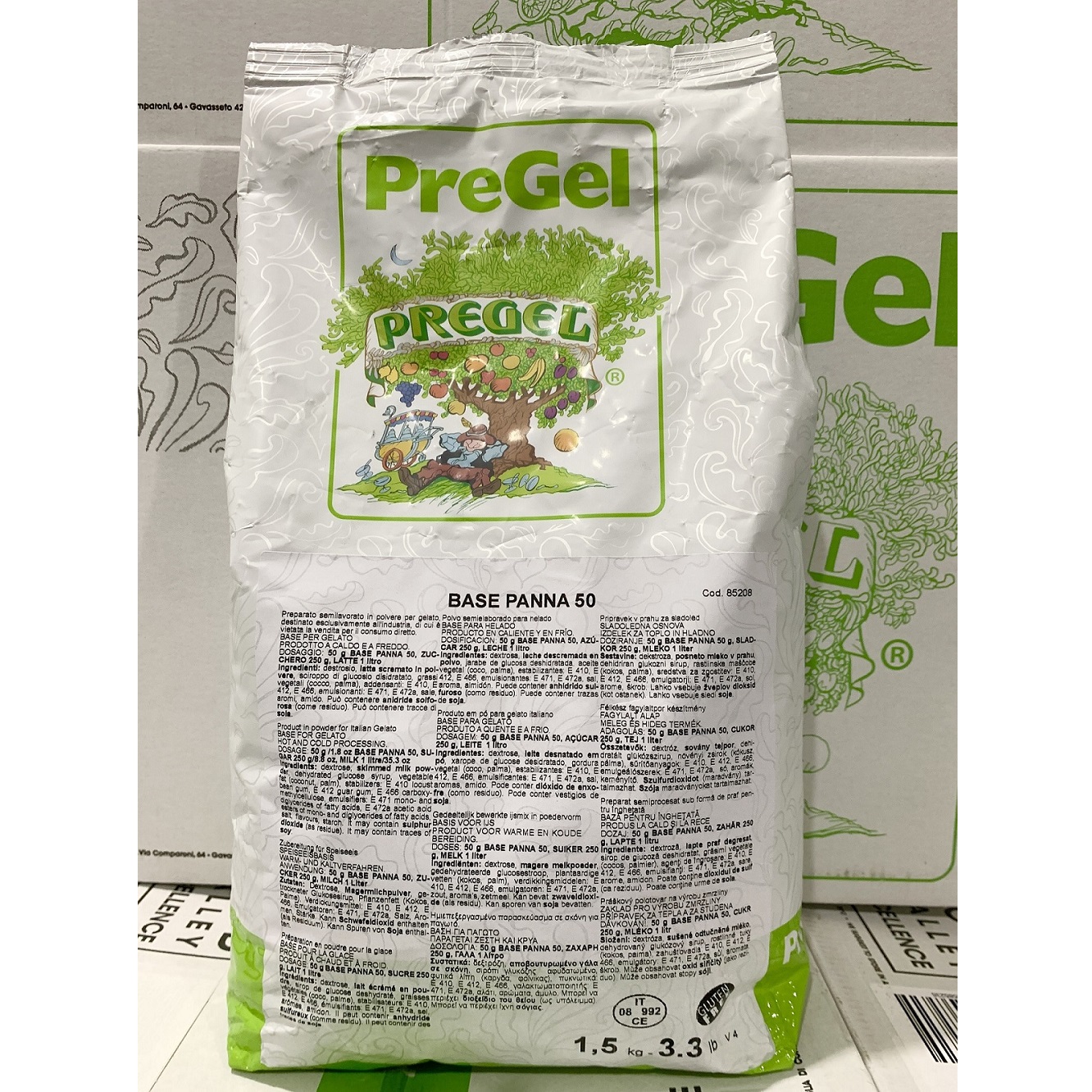 BASE PANNA 50 - Bột làm kem gelato - BONJOUR VIETNAM